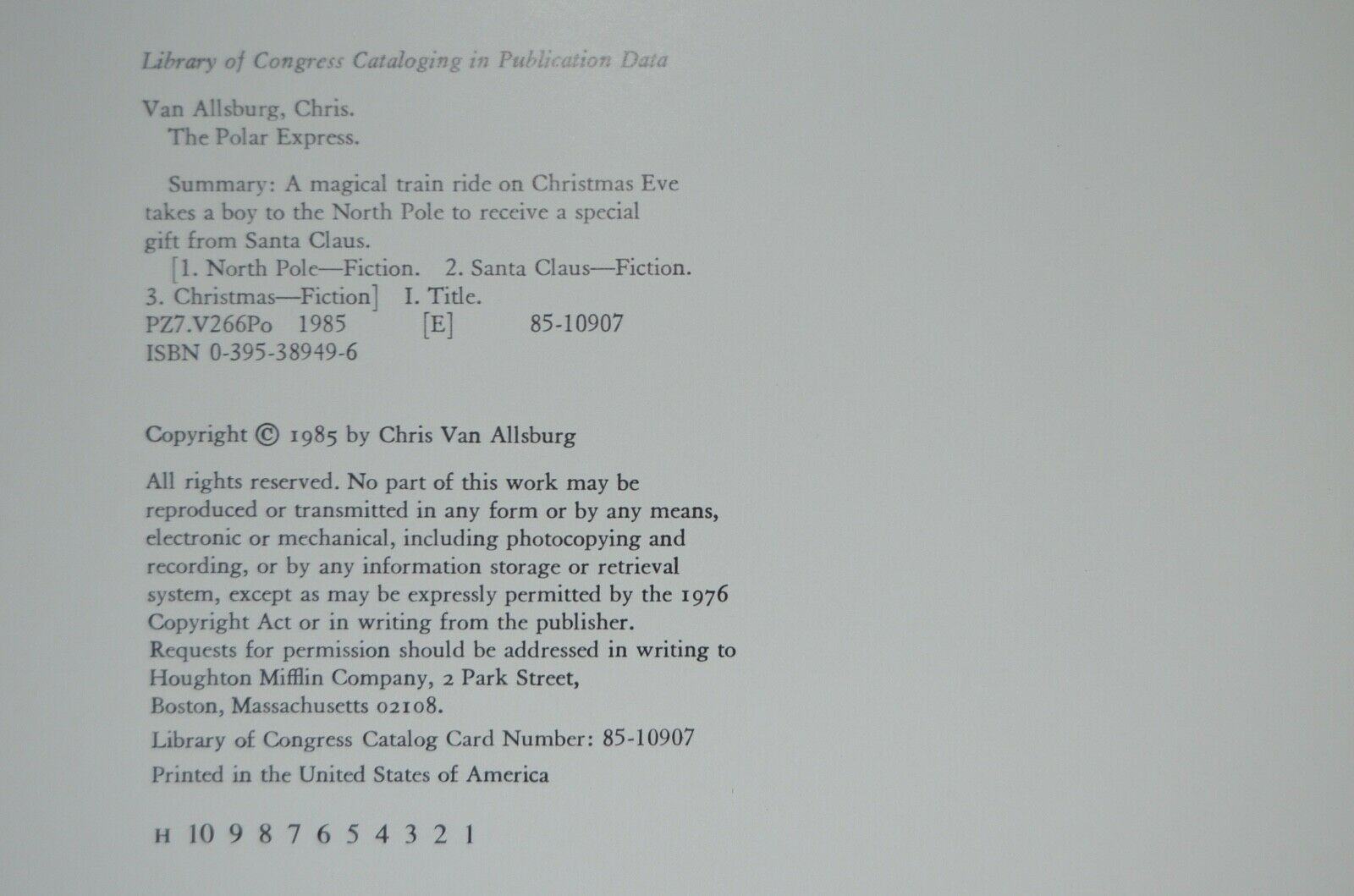 Polar Express Book Pages